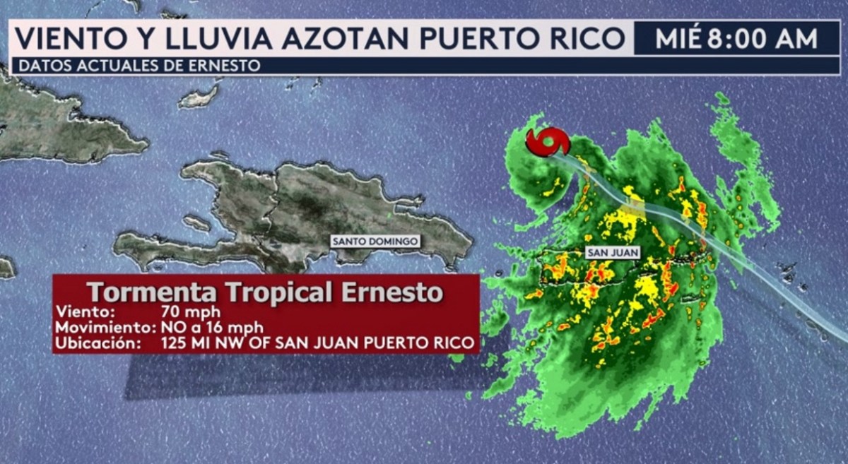 Viento y lluvia azotan Puerto Rico esta mañana – Vigilancia Tropical